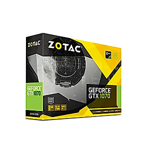ZOTAC GeForce GTX 1070 Mini 8GB GDDR5 VR Ready Super Compact Gaming Graphics Card (ZT-P10700G-10M),Black