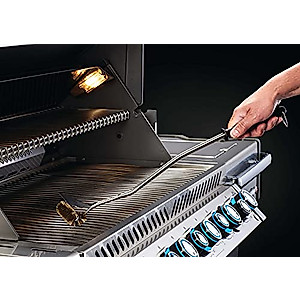 Napoleon BBQ Grill Accessory - Brass Bristle Wide Grill Brush - 62056 - Brass Bristle BBQ Brush, 18-inches (45.72 cm), Clean Cast Iron or Stainless Steel Barbecue Grill Grates