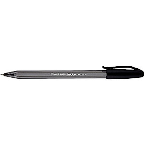 Paper Mate InkJoy 100ST Ballpoint Stick Pens, Medium Point, Black Ink, Pack of 8