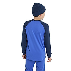 Burton Kids' Standard Base Layer Tech T-Shirt, Dress Blue/Amparo Blue, Small