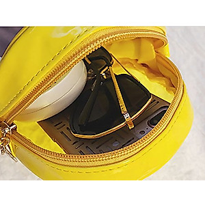 QZUnique Fruit Shape Handbag PU Crossbody Shoulder Bag Adjustable Strap Clutch Jelly Purse Pineapple