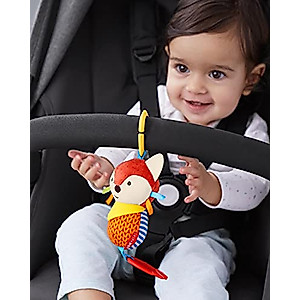 Skip Hop Bandana Buddies Baby Activity & Teething Toy Gift Set with Multi-Sensory Rattle & Textures, Fox