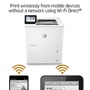 HP LaserJet Enterprise M609x Monochrome Duplex Printer with One-Year, Next-Business Day, Onsite Warranty and Extra Paper Tray (K0Q22A)