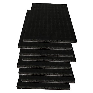 Zerodeko 16 Pcs Jewelry Box jewelry insert liner jewelry insert tray jewelry trays insert display mat jewelry display pad earring jewelry insert ear ring holder earrings Organizer sponge