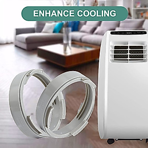 AMIJOUX 6 inch Portable Air Conditioner Exhaust Hose Extention Coupler, Mobile Air Conditioning Exhaust Pipe Tube Connector Accessories, Extention Adapter Universal for Air Conditioning