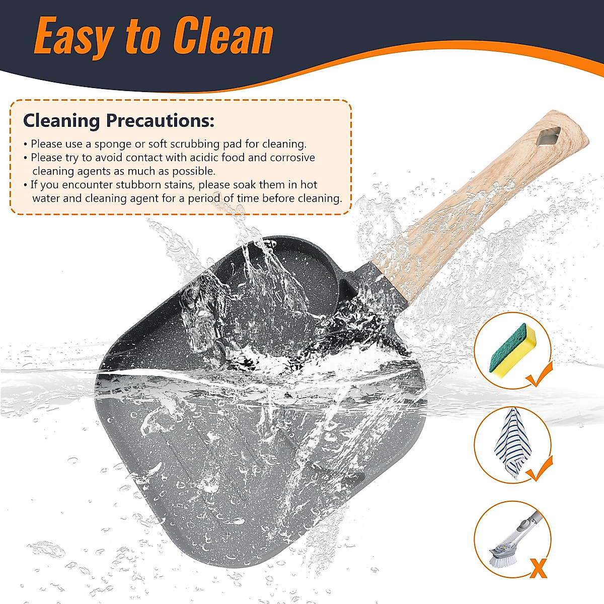 3 in 1 Breakfast Egg Pan,7 in Nonstick Grill Frying Pan with Divider,3 Section Omelette Pan Skillet All in One Split Sectioned Pan Suitable for Gas Stove & Induction Microwaves Cooker,Free PFOA