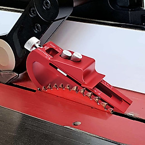 Adjustable Setup Block Height Gauge, Kingson Aluminum Precision Woodworking Tools for Router and Table Saw Accessories, 1/64" up to 1-1/16" Range, Quick-adjustment and Locked-in Precision