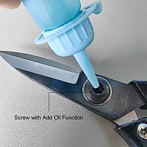 Sharp Leather Scissors, Cutting Scissors All Purpose, Fabric Scissors Professional, Adult Scissors with Micro Serrate blade, Large Handle Scissors Big Grip, Sewing Scissors for Fabric Cutting