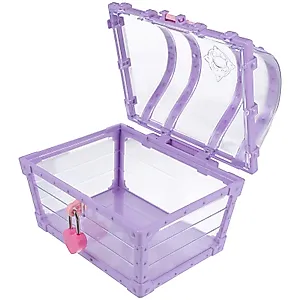 ibasenice 1set Pirate Art Treasure Chest Lovely, of Girls Toys and Diamond Jewelry Bin Children Trays Clear Trunks Decor Home Storing Jewery Earring Accessories Transparent