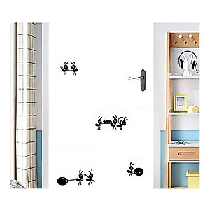 Adam Victor Cartoon Ants on The Wall Removable Creative 3D Fun Wall Decals Kids Room Wall Decorations Art Décor Stickers Nursery Décor 3D DIY PVC Art Decal Bathroom Sticker