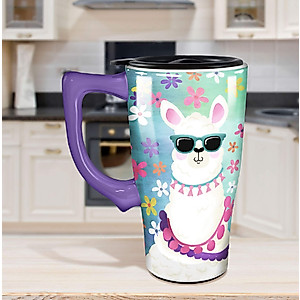 Spoontiques Patience Ceramic Travel Mug