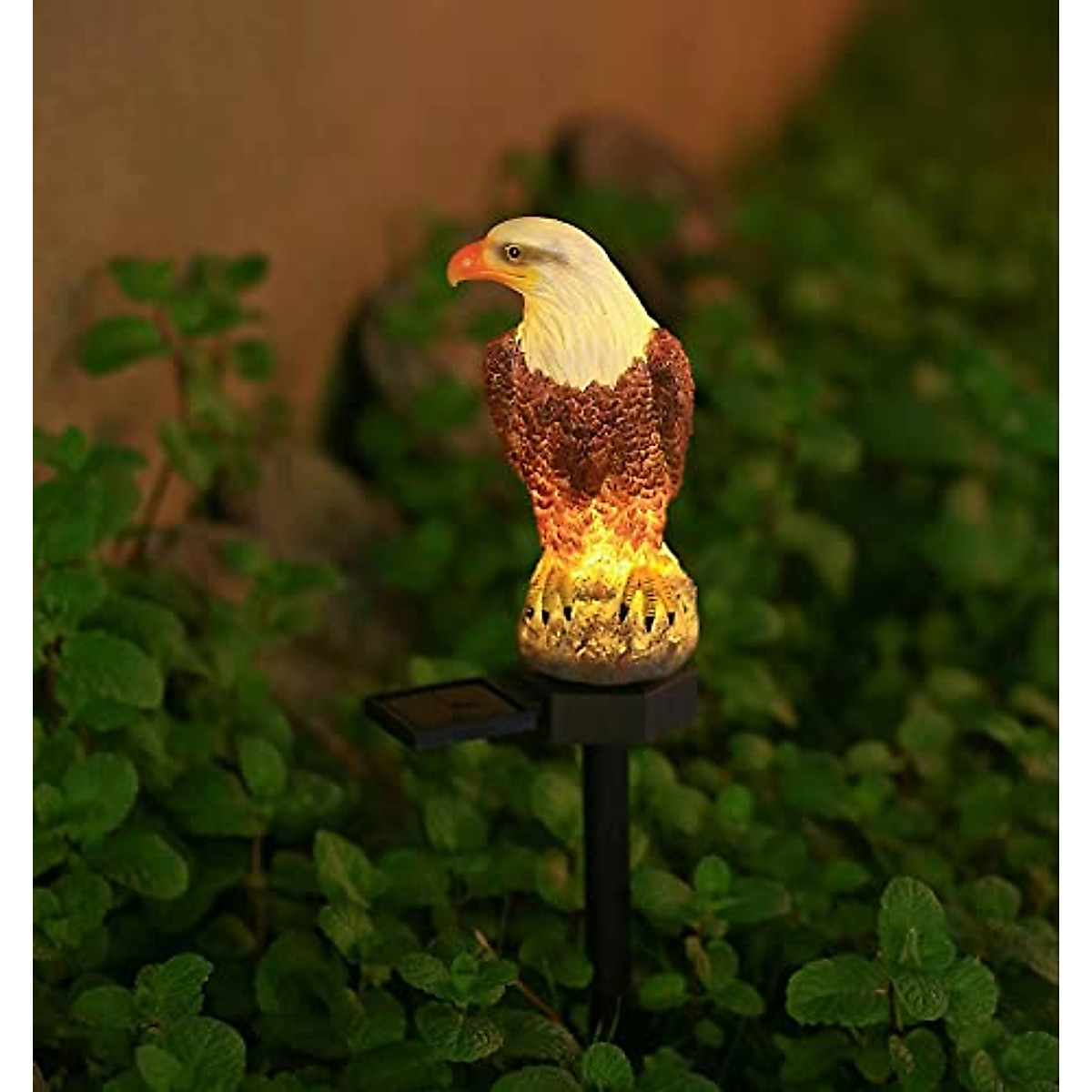 CHUANGFENG Eagle Figurine Garden Solar Stake Light Solar Eagle Lights Outdoor Decorative Bright Light Eagle Statue for Garden, Lawn,Patio,Yard Decoration