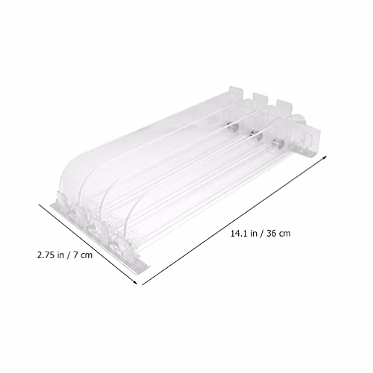 Cabilock Water Bottles 3pcs Plastic Pusher Tray Rack Automatic Vending Machine Sliding Organizer Glide Pull Out Cabinet Shelf Kitchen Drink Storage Holder for Drink Cosmetics Beverages