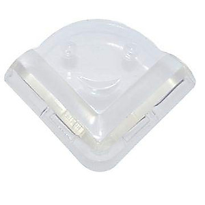 (Set of 4) Corner Protector BabyProof Safety, Medical Grade Clear Edge Softeners, Child Proof Corner Bumpers, Toddler, Home, Table, Adhesive, DIY, Easy, Guards, Accident Prevention by KinderGard