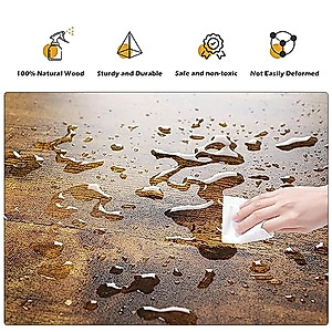 Deblue 42in Dog Crate Topper, Dog Kennel Table Topper, Rustic Style Decorative Dog Crate Topper for Small and Large Dogs