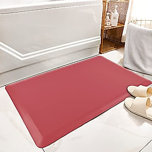 Art3d Anti Fatigue Mat - 1/2 Inch Cushioned Kitchen Mats - Comfort & Non Slip Cushion for Standing Desk, Office or Garage Floor (17.3"x28", Red)