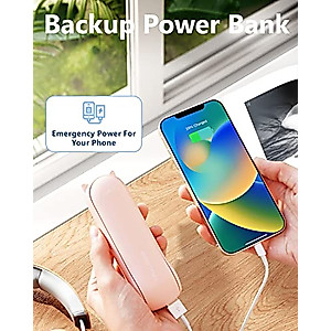 SWEETFULL Misting Fan Portable, Handheld Personal Mister Fan, Small Fan Rechargeable, Mini Spray Water Mist Fan, Kids Women Portable Fan For Travel, Outdoors, Hiking, Camping Home Office (Pink)