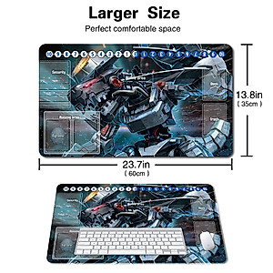 68994183 - Board Game DTCG Playmat Table Mats Size 23.6X13.8 inch Games Mousepad Compatible for TCG CCG Digimon Playmat Bag