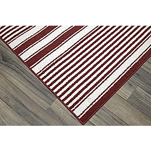 Garland Rug Cape Cod 6 ft. x 8 ft. Area Rug Chilli Red