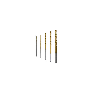 Tsnamay 50Pcs/Set High Speed Steel HSS Titanium Coated Twist Bits 1mm 1.5mm 2mm 2.5mm 3mm Cutting Carpenter Wood Metal