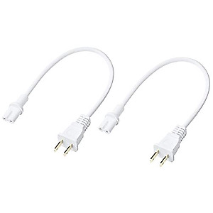 Vebner 12-inch Power Cord Compatible with Sonos Five, Sonos Play 5, Sonos Beam, Sonos Arc, Sonos Amp, Sonos Playbase, Sonos Sub Gen 3 and Sonos Sub Mini - 2-Pack (White)