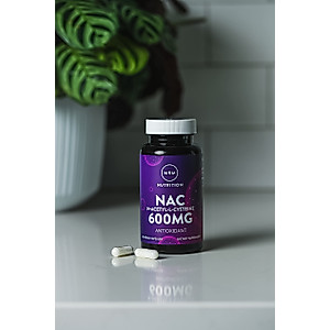 MRM Nutrition N-Acetyl-Cysteine (NAC) 600mg | Antixoidant | Resipratory Health | Liver Health | Mitochondrial Health | Vegan + Gluten-Free | 60 Servings