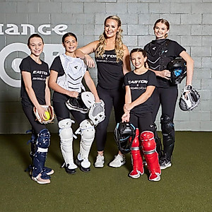 Easton | JEN SCHRO THE VERY BEST Fastpitch Softball Catcher's Equipment | Box Set | NOCSAE Certified | Medium | Black