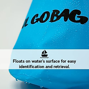 iChewie - Go Bag - Waterproof Dry Bag - Roll Top Compression Sack Keeps Gear Dry for Kayaking, Beach, Rafting, Boating, Hiking, Camping, Fishing, and more - 10L Black