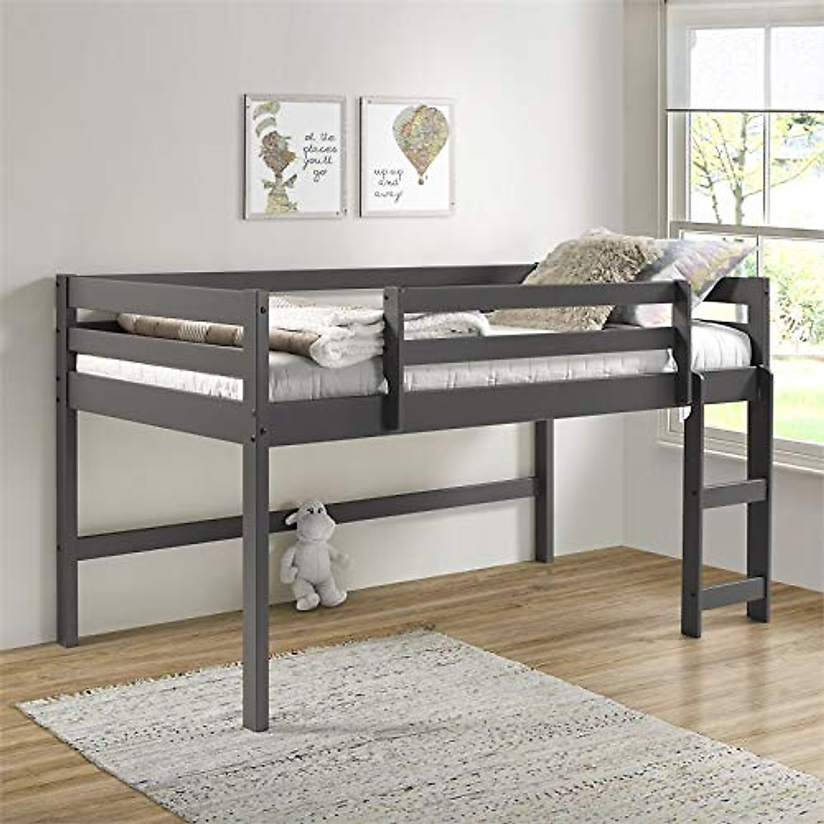 Acme Furniture Lara Loft, Twin, Gray