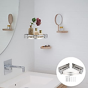 Cabilock Bathtub Shelf Corner Shower Caddy shower wall caddy floating shower shelf hanging shelf bathroom Stainless Steel Wall Bathroom Caddy