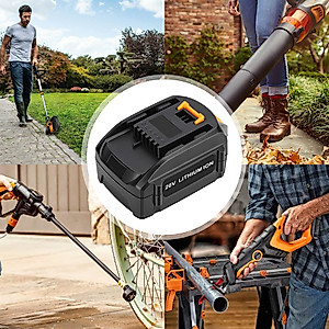 KUNLUN 2Pack Replacement for Worx Battery 20V 5.5Ah Lithium Compatible for Worx 20-Volt Battery WA3575 WA3578 WA3520 WA3525 WG151s WG155s WG251s WG255s WG540s WG545s WG890 WG891 Cordless Tools