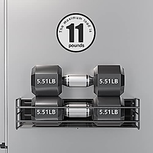 Vetacsion 4 Pack Moveable Fridge Magnetic Spice Racks,Metal Black