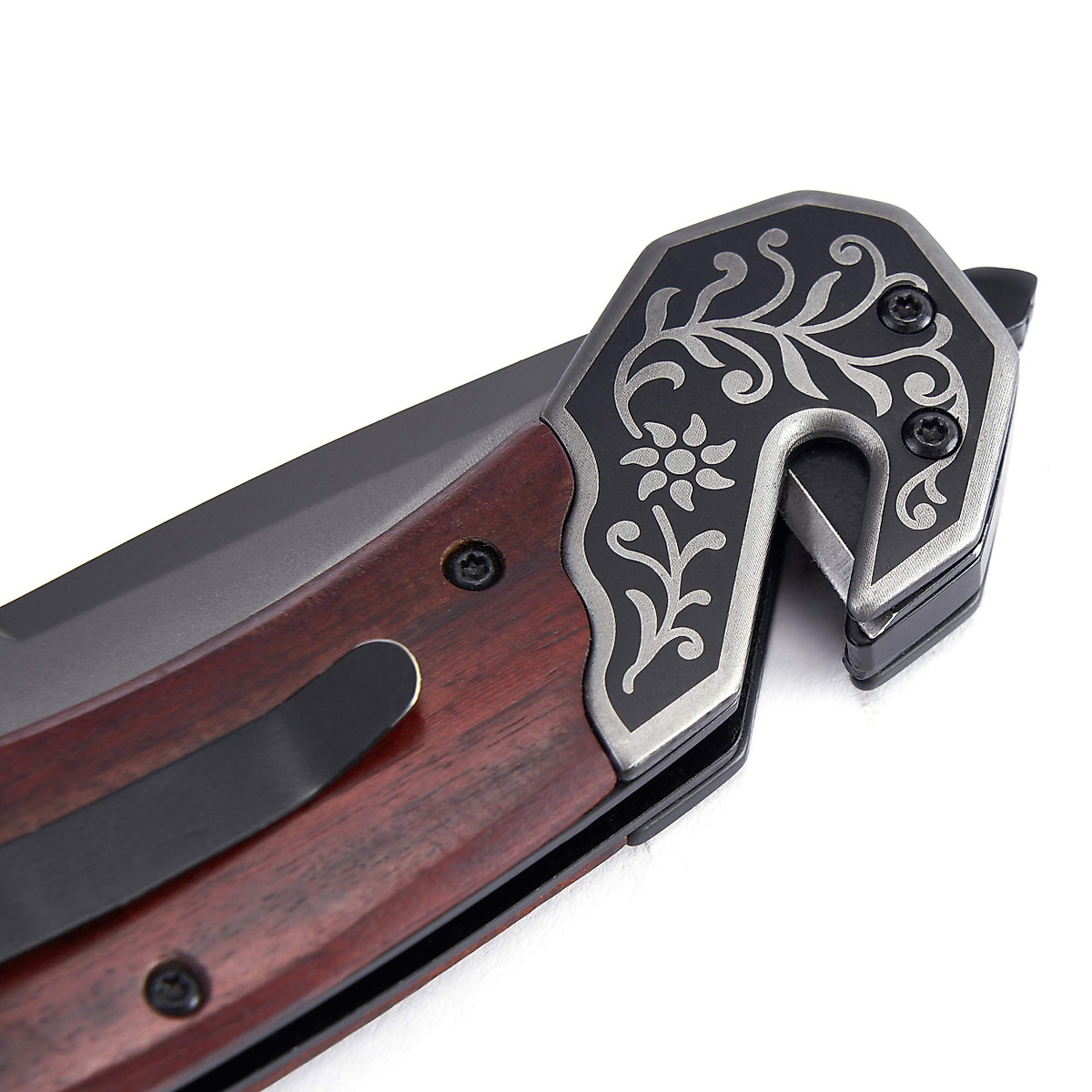 KetDirect Personalized Engraved Folding Knife for Boyfriend Husband from Wife Girlfriend for Valentines Anniversary Birthday Christmas - Men Camping Hunting Knives - Pocket Clip and Belts Cutter