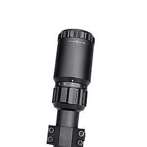 SNIPER MT 6-24x50 Rifle Scope with Red/Green/Blue Illuminated Reticle Riflescope, Adjustable Objective