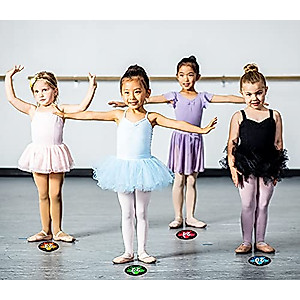 SICOHOME Number Spot Markers and Labels,4" Line Up Spots Classroom Floor,36pcs Sitting Classroom Floor Mark Spots for Preschool, Kindergarten,Elementary Teachers Kids Educate