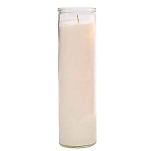 Prayer Candles - Wax Candles (2 Pc) Green and White Great for Sanctuary, Vigils and Prayers - Unscented Glass Candle Set - Jar Candles - Spiritual Religious Church - St Patricks