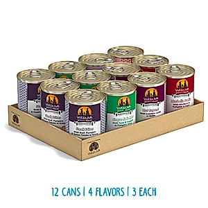 Weruva Classic Dog Food, Variety Pack, Chicken Free, Just 4 Me, Wet Dog Food, 14oz Cans (Pack of 12)