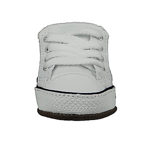 Converse Baby-Boy's Chuck Taylor All Star Cribster Canvas Color Sneaker, White/Natural Ivory/White, 2 M US Infant