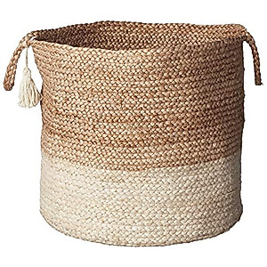 LR Home Montego Storage Basket, 19" High, Natural Jute