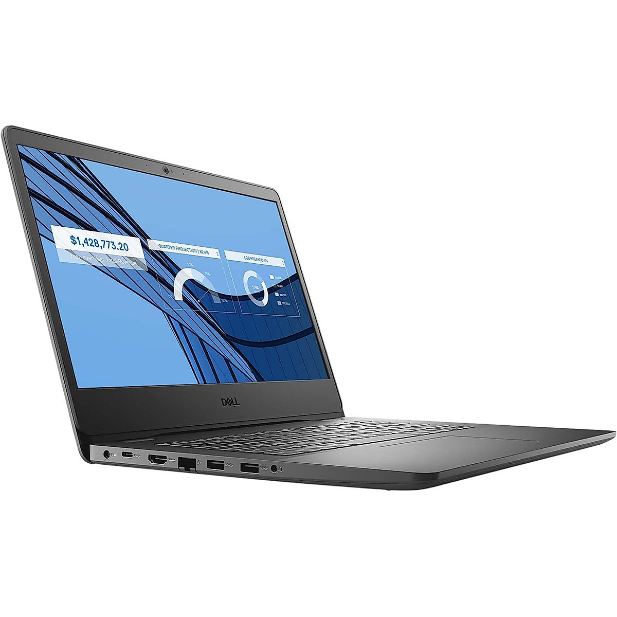 Dell Vostro 14 3400 14" Business Laptop Computer, Intel Quad-Core i5-1135G7 up to 4.2GHz, 16GB DDR4 RAM, 512GB PCIe SSD + 1TB HDD, 802.11AC WiFi, Spanish Keyboard, Black, Windows 10 Professional