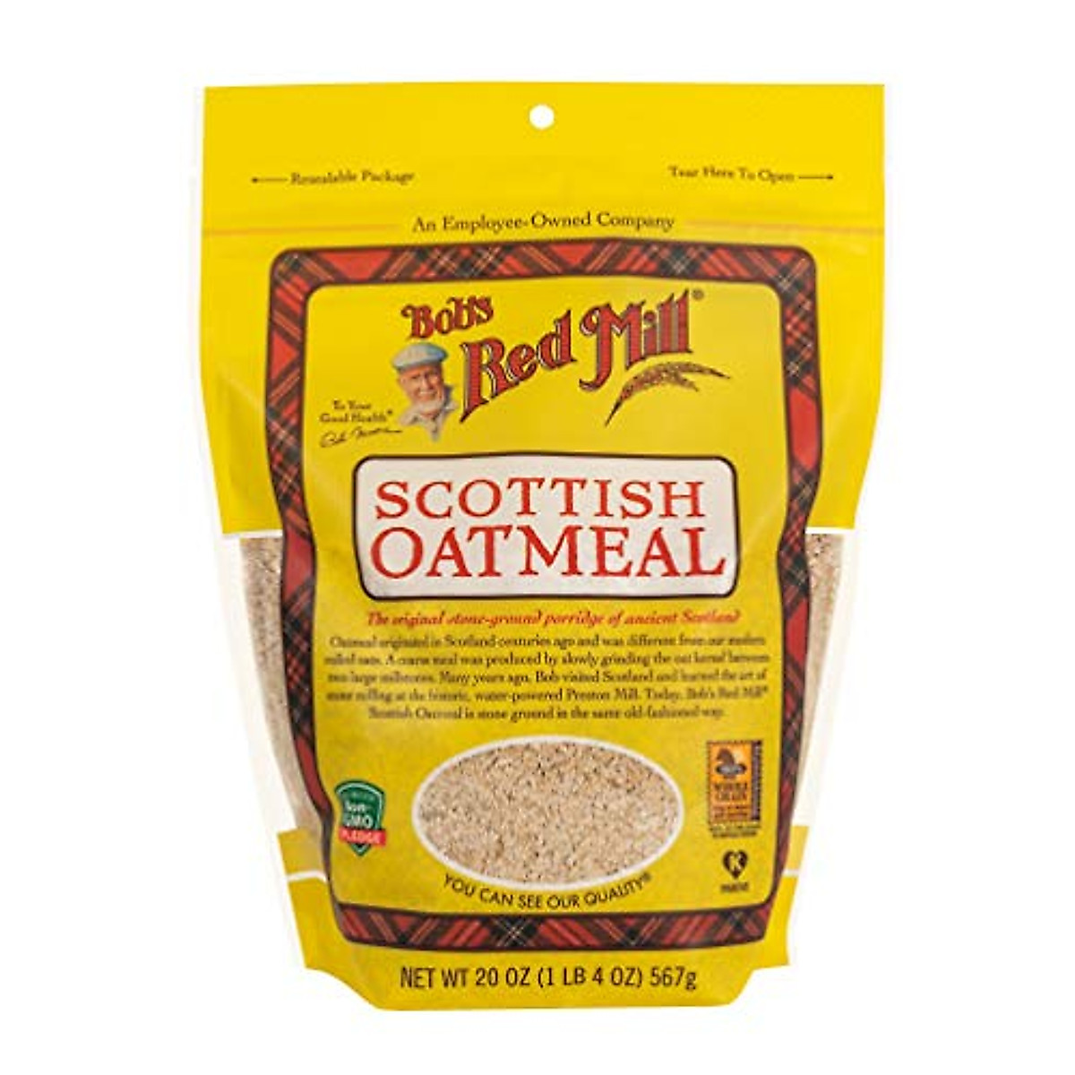 Bob's Red Mill Scottish Oatmeal, 20-ounce (Pack of 4)