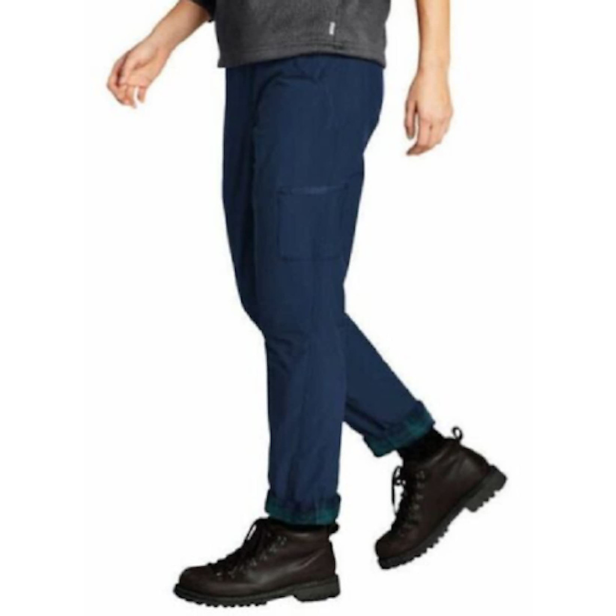 Eddie Bauer Women's Stretch Fleece Lined Polar Pant (8, Atlantic/Black Watch)