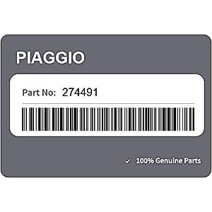 Piaggio Genuine OEM Right Hand Ø 24mm Handle Grip for Many Vespa, Aprilia, Piaggio, Derbi and Gilera Scooters Produced from 1994-2019, 50-150cc(Black). 274491