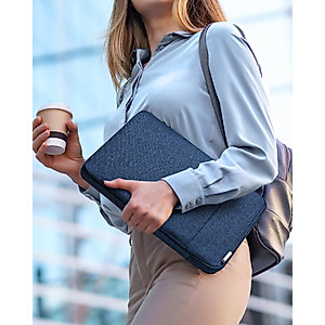 Inateck 360° Protection Laptop Bag with Accessory Bag, Compatible with 13-inch MacBook Air/Pro M3 M2 M1 2016-2024, Blue