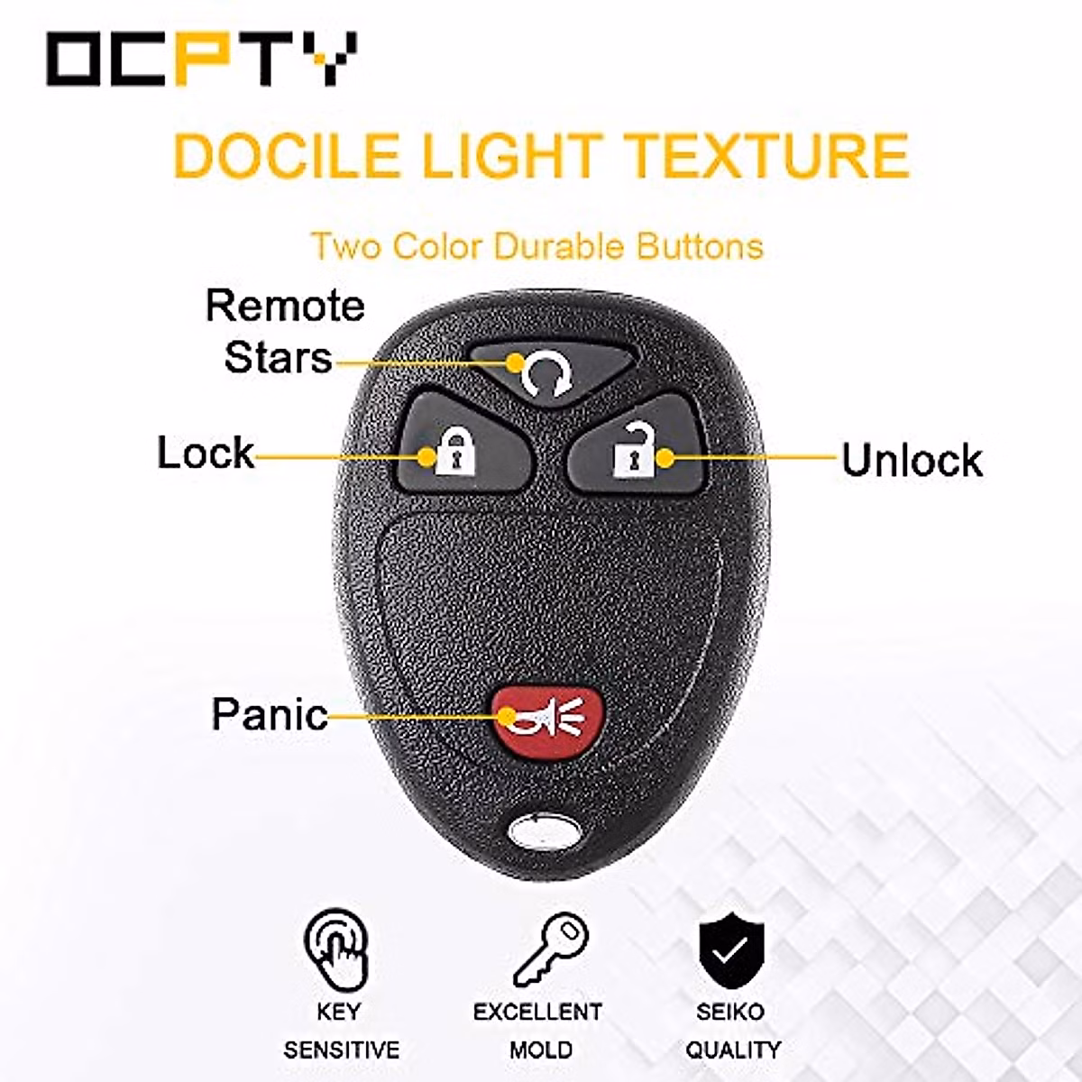 OCPTY OUC60270 1 X Flip Key Entry Remote Control Key Fob Transmitter Replacement for C hevy for G MC for P ontiac for C adillac for S aturn for S uzuki OUC60270 4 Buttons 315Mhz