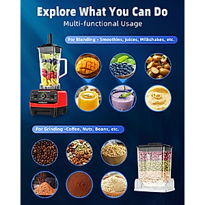 Smoothie Blender: [1600W German Motor][8-Tip Upgraded Blades][15 Speed Control] Professional Blenders for Kitchen Smoothies Juice, Smoothie Maker with 2 BPA-Free Cups Blender Receipe 1-Year Service