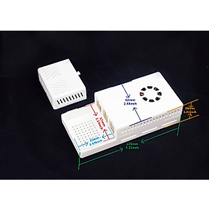 Summitlink Black Case with Fan for ADS-B Raspberry Pi DIY Kit, Matte Finish Tool Free Assembly (Does not fit AHRS)