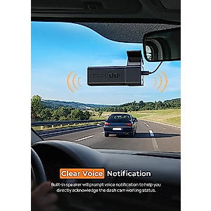 Dash Cam WiFi 2.5K 1440P Front Dash Camera for Cars, E-YEEGER Car Camera Mini Dashcams with App, Night Vision, 24H Parking Mode, G-Sensor, Loop Recording, 32G Card, Support 256G Max