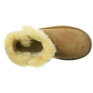 UGG Unisex-Child Bailey Button Ii Boot, Chestnut, 04
