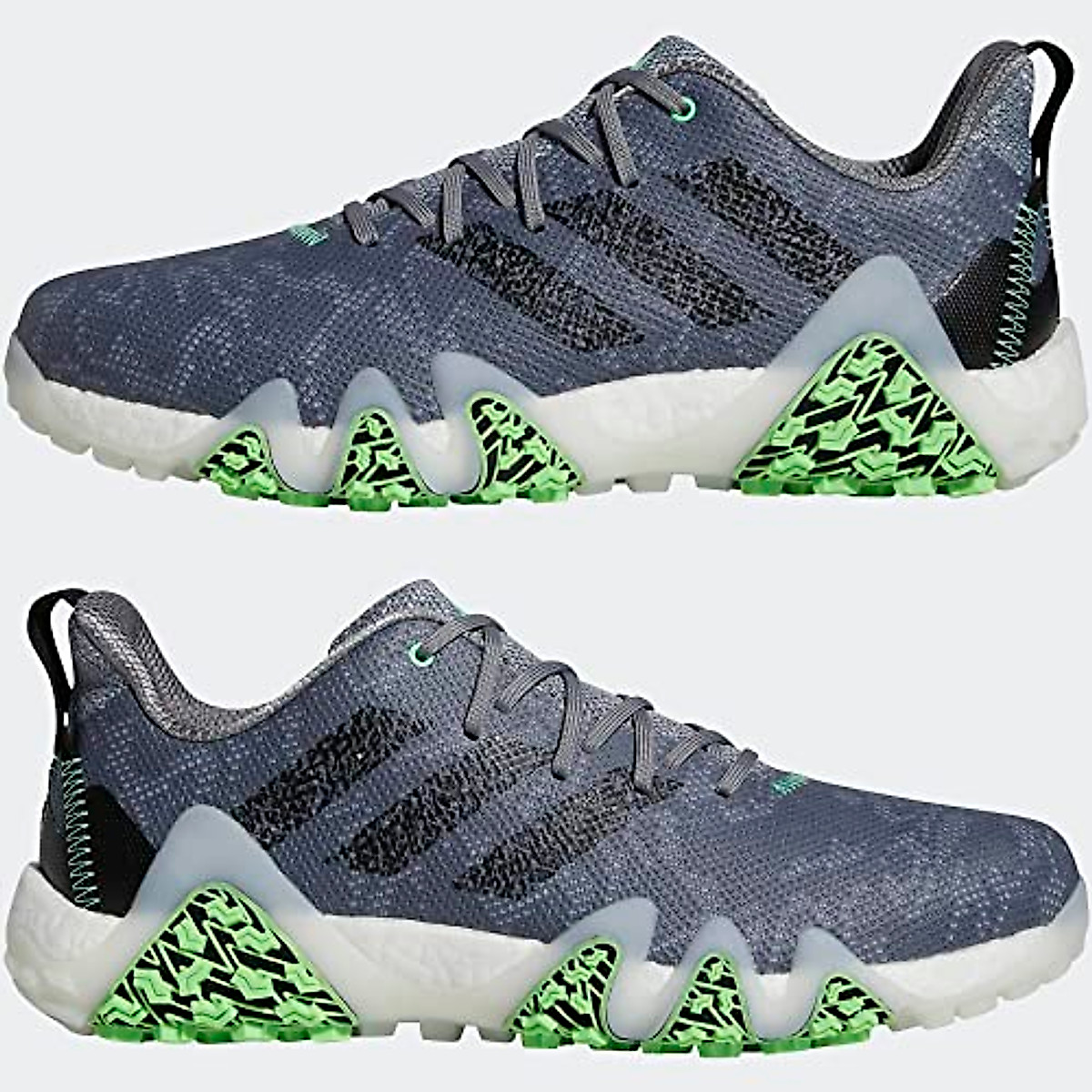 adidas Men's Codechaos 22 Spikeless Golf Shoes, Grey Three/Core Black/Beam Green, 10.5